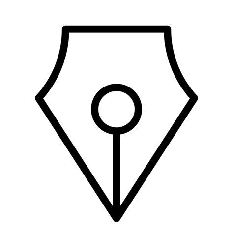 Pen Nib Icon Free Download Transparent Png Creazilla