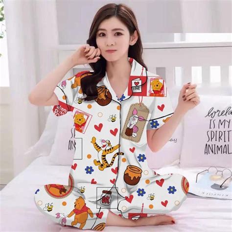 Jual Baju Tidur Perempuan Dewasa Setelan Celana Panjang Cp Shopee