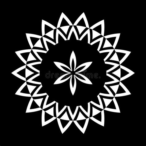 Abstract Decorative Radial Circle Pattern Round Design Element Stock Vector Illustration Of