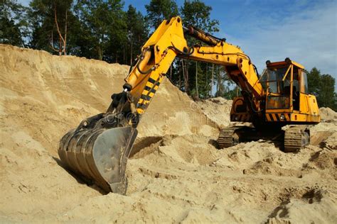 песок землекопа стоковое изображение. изображение насчитывающей ...
