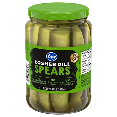Kroger® Kosher Dill Spear Pickles 24 Fl Oz Ralphs
