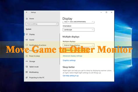 How To Move Game To Other Monitor On Windows 10 Full Guide MiniTool