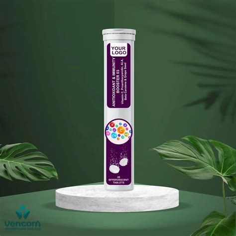 Antioxidant And Immunity Booster Effervescent Tablet Packaging Size