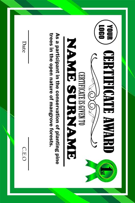 Template Certificate MasterBundles