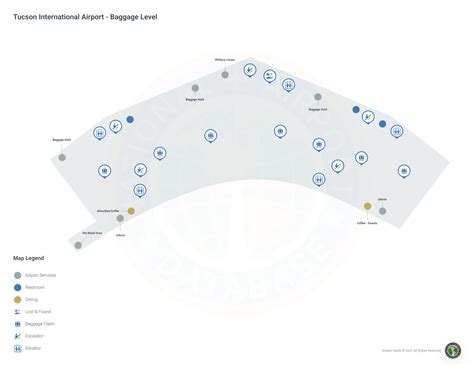 Tucson Airport Tus Terminal Maps Airport Guide