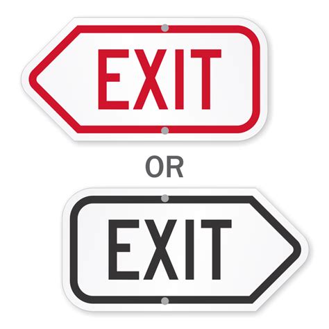 Exit Only Sign Printable