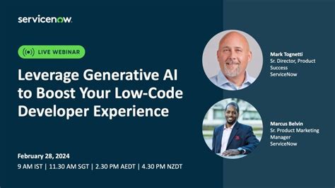 Adrian Fonseca On Linkedin Hear The Latest On Leveraging Generative Ai To Boost Your Low Code