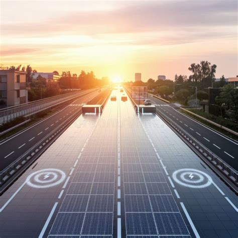 Smart Highway With Solar Road Panels Ev Charging Via Induction Lanes