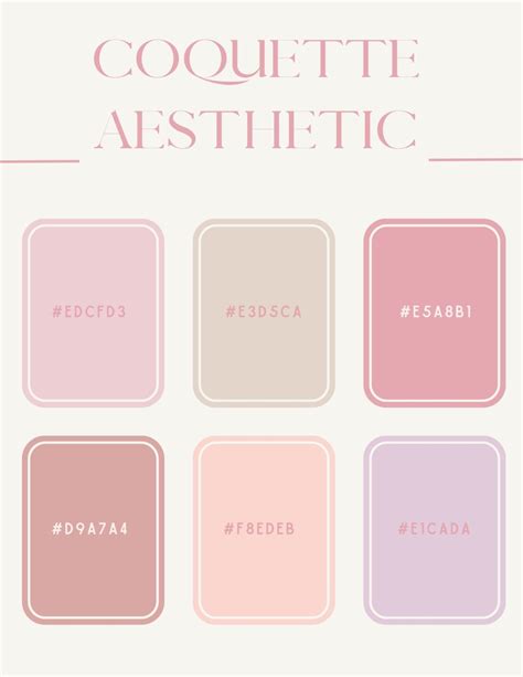Clean Girl Aesthetic Pt 2 Hex Codes Color Pallete Aesthetic Artofit