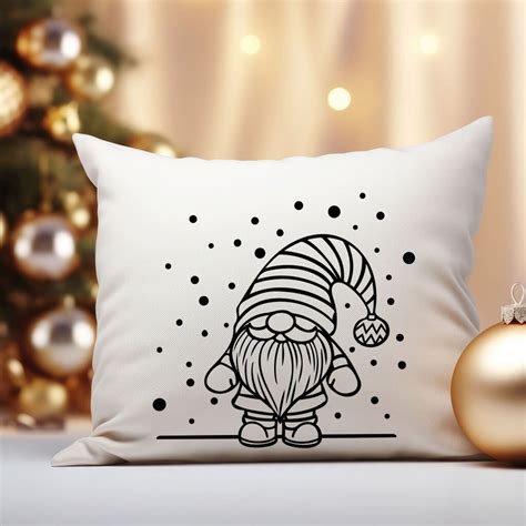 Plotter File Bundle Of 3 Gnome Wonderland Monochrome Svg Dxf Png Etsy