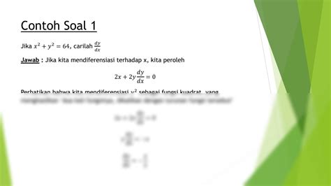 Solution Fungsi Implisit Dan Persamaan Parametrik Studypool
