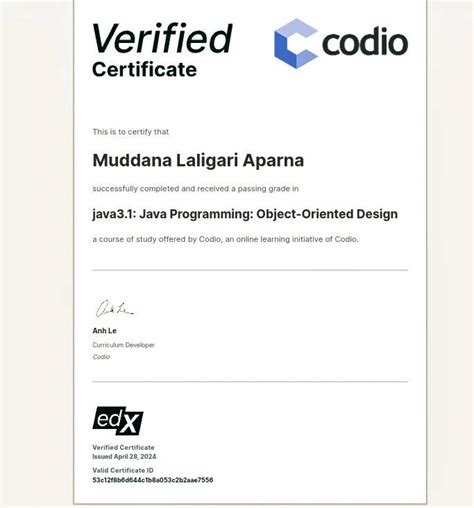 Aparna Muddana Laligari On Linkedin I Have Successfully Completed My