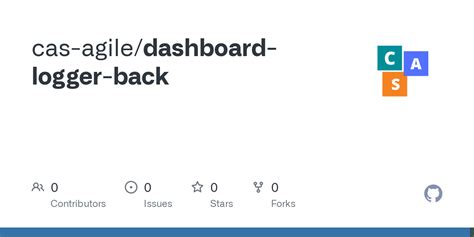Github Cas Agile Dashboard Logger Back