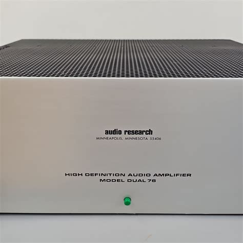 Audio Research Dual 76 Tube Power Amplifier The Turntable Store