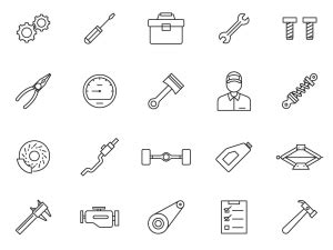 20 Mechanic Line Icons