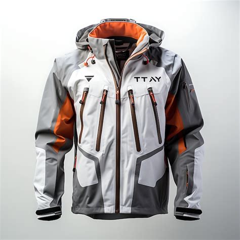 Premium Ai Image Fly Racing Trekker Jacket A Technical Adventure Jacket With Motorbike On