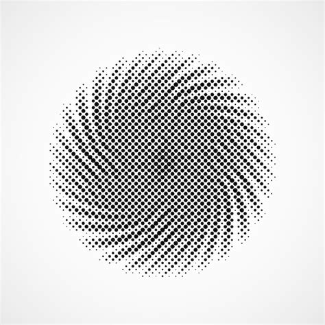Premium Vector Black Abstract Halftone Circle Vector Illustration