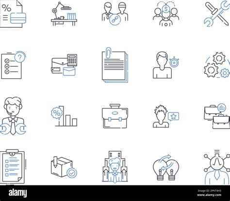 Trend Forecasting Line Icons Collection Innovation Forecasting