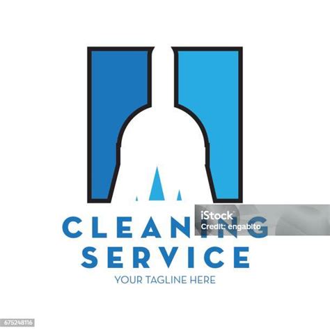 귀하의 슬로건에 대 한 텍스트 공간 청소 서비스 아이콘 슬로건 벡터 일러스트 레이 션 가사 집안일에 대한 스톡 벡터 아트 및 기타 이미지 가사 집안일 가정 생활 개념