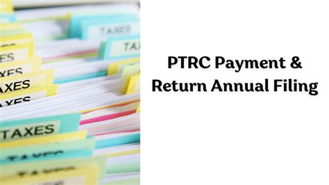 PTRC Payment Annual Return Filing Taxgyany