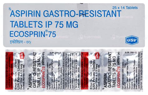 Ecosprin 75 Tablet Uses Side Effects Price And Substitutes