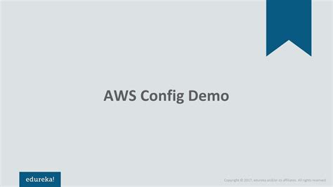 Ppt Aws Config Tutorial Aws Certification Training Amazon Web Services Tutorial Edureka