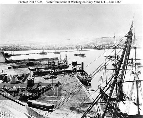 Rebel Cigar Steamer At Washington Navy Yard 1866 Naval War At