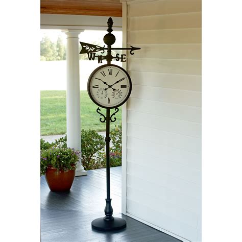 Outdoor Clock With Weather Vane Wh1080 Se Professional Wireless