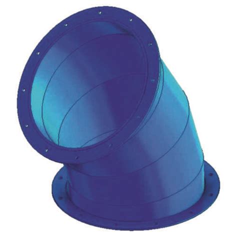 Segmental Elbow Type Helix Air With Flange 45° Schmelzer