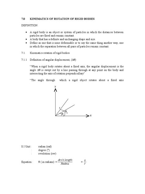 kinematics of rotation of rigid bodies download free pdf rotation