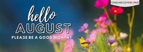 hello august be a good month facebook cover photo