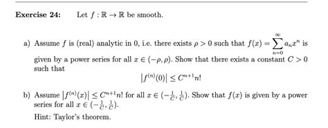 Solved Let F R → R Be Smooth Exercise 24 A Assume F Is