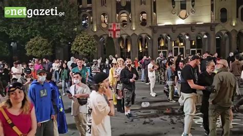 აქციის მონაწილეები რუსთაველზე დაბრუნდნენ Youtube