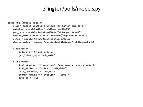 A Brief History Of Django Model Syntax Ppt