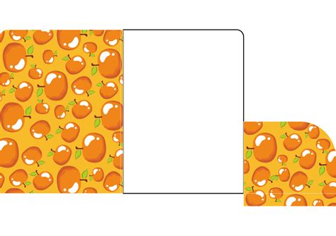 File Folder Design With Orange Pattern Theme 12986610 Png