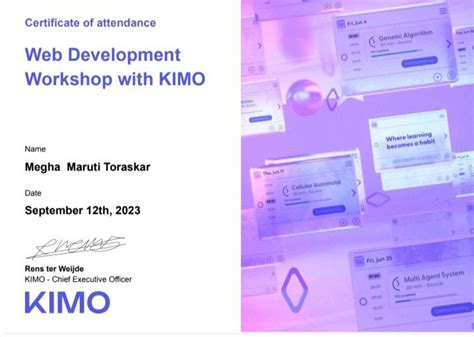 Attended A Web Development Workshop Megha Toraskar Posted On The