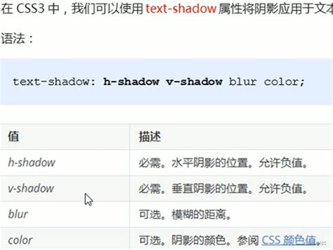 文字阴影（了解） csdn博客