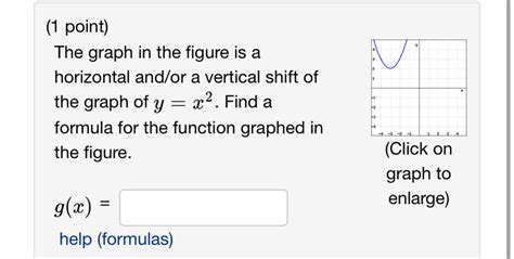 Solved Point The Graph In The Figure Is A Horizontal Chegg Com