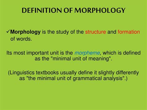 PPT Morphological Analysis PowerPoint Presentation Free Download ID 2175626