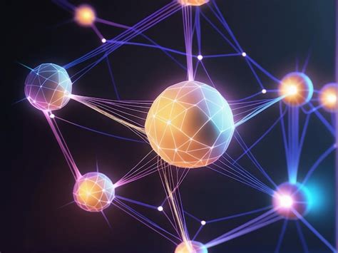 3d Render Of A Molecule With Connected Lines And Dots 3 Dots Premium Ai Generated Vector