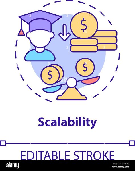 scalability concept icon stock vector image and art alamy