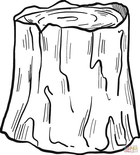 Tree Stump Coloring Page Free Printable Coloring Page Vrogue Co