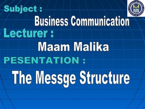 The Message Structure Ppt