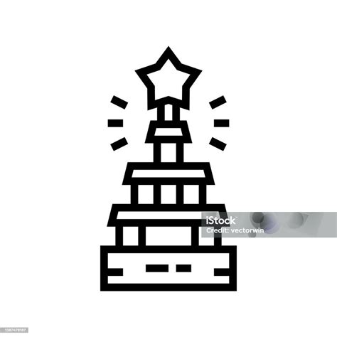 Ilustración De Ilustración Vectorial Del Icono De La Línea De Logros