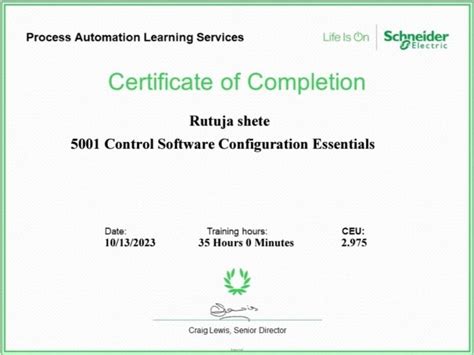 Rutuja Shete On Linkedin Just Completed Training On 5001 Control