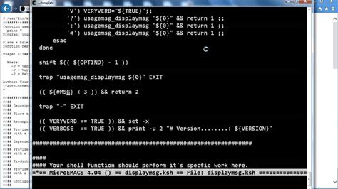 Advanced Shell Scripting Template Youtube