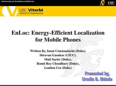 Ppt Enloc Energy Efficient Localization For Mobile Phones Powerpoint Presentation Id5490224