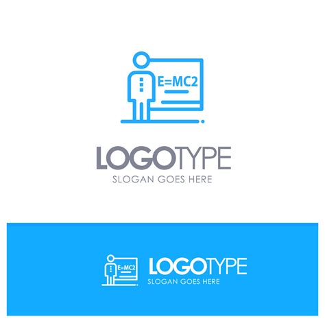 Classroom Class Teacher Room Blue Logo Line Style 15181965 Vector Art At Vecteezy