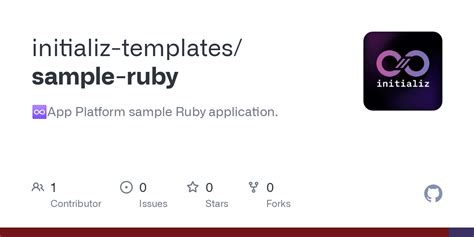 Github Initializ Templatessample Ruby ♾️app Platform Sample Ruby