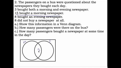 Solving Word Problems With Venn Diagrams Venn Questions